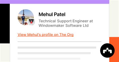 Mehul Patel Technical Support Engineer At Windowmaker Software Ltd