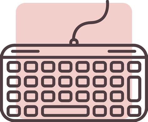 Keyboard Line Shape Colors Icon Vector Art At Vecteezy