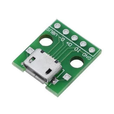Módulo Adaptador Micro Usb Fêmea Para Dip Arduino E Cia