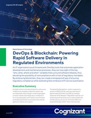 DevOps Blockchain Powering Rapid Software Delivery In Regulated Environments PDF