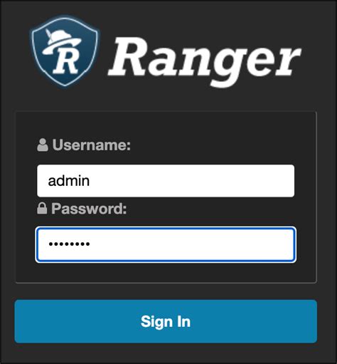 Accessing The Ranger Admin Web Ui
