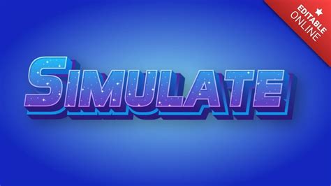 Simulate 3D Starry Space Style Text Effect Generator