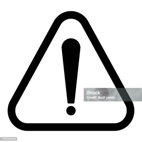검은색 경고 표시입니다 주의 느낌표 경고 벡터 일러스트 레이 션 0명에 대한 스톡 벡터 아트 및 기타 이미지 0명 거리 건설 현장 Istock