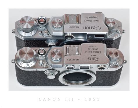 Classic Cameras Friday Canon Iii ~ 1951 Finding Light In Every Dark