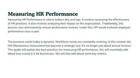 PPT Measuring HR Performance Pptx PowerPoint Presentation Free Download ID 13245911