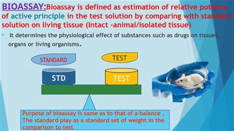 Bioassay Scope Principle Types Of Bioassay Application And Limitations By Bharti Pptx