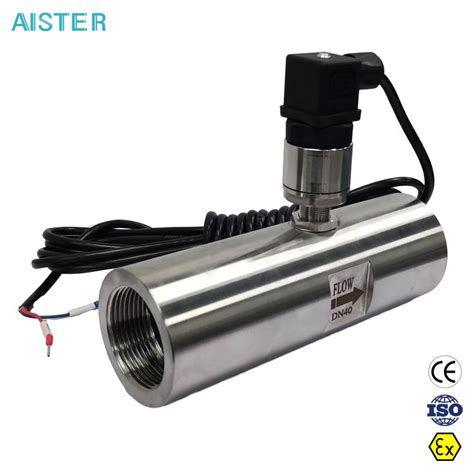 Threaded Flange Connection Diesel Gasoline Methanol Liquid Turbine Flow