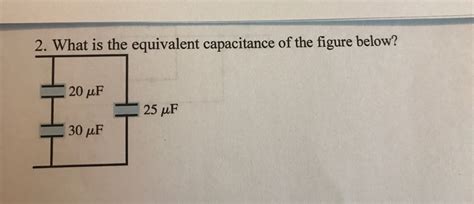 Solved What Is The Equivalent Capacitance Of The Figure Chegg Com