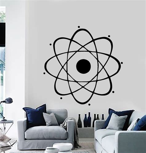 Atom Large Decal Nuclear Science Chemistry Physics Wall Vinyl Art Stic