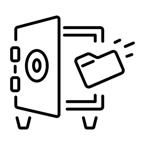 Data Vault Icon In Linear Style 52603179 Vector Art At Vecteezy
