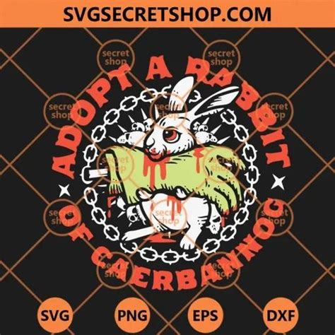 Adopt A Rabbit Of Caerbannog Svg Caerbannog Svg Killer Rabbit Svg