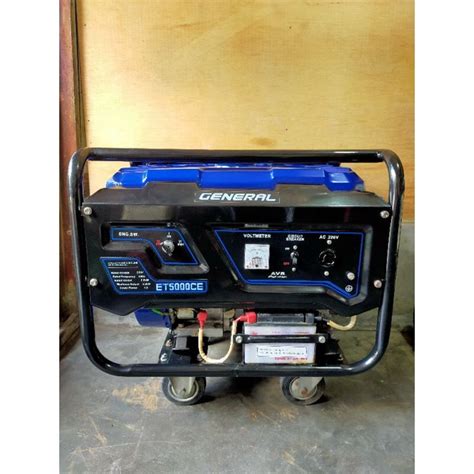 Jual Mesin Genset General Type Et5000ce 2800 Watt Original Shopee