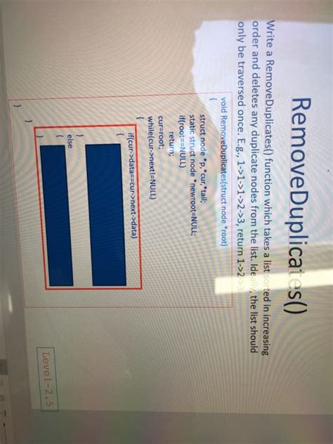 solved removeduplicat es write a removeduplicates