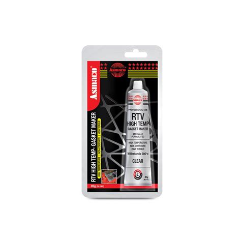 Asmaco RTV Silicone Gasket Maker - Clear
