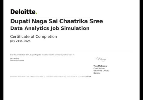 I Just Completed Deloitte Australias Data Analytics On [forage] Urn Li Organization 68514998