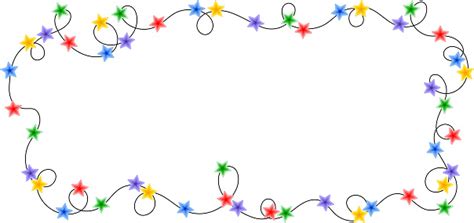 크리스마스 다채로운 여러 가지 빛깔의 조명 곱슬 문자열 화환 수평 직사각형 프레임 낙서 손으로 그린 벡터 일러스트 레이 션 겨울 새해 휴일 생일 이벤트 디자인에 대한 평면