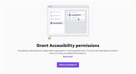 logi options permissions on macos logitech support download