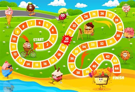 Printable Candyland Game Board Template
