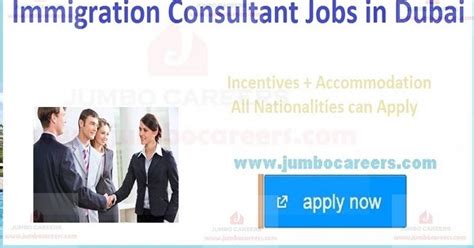 Immigration Consultant Jobs In Dubai