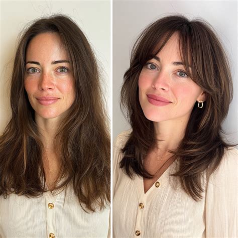 28 Middle Part Bangs That Add Edge To Any Hairstyle