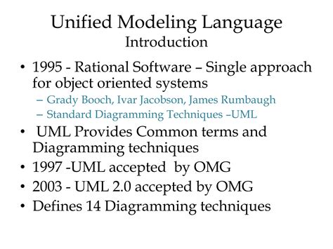 Unified Modeling Language Pptx Graphics Software Computer Software And Applications