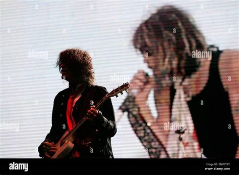 Steve Tyler And Joe Perry From Us Rock Band Aerosmith During Their