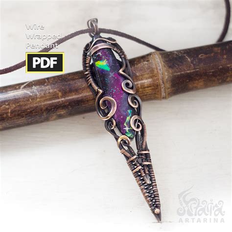Wire Wrapping Tutorial How To Wire Wrap Step By Step Pdf Cabochon
