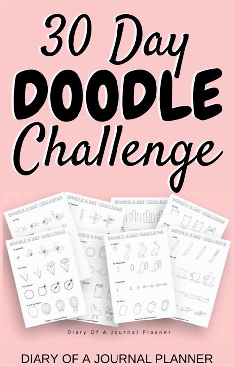 30 Day Doodle Challenge With Step By Step Tutorials Easy Doodle