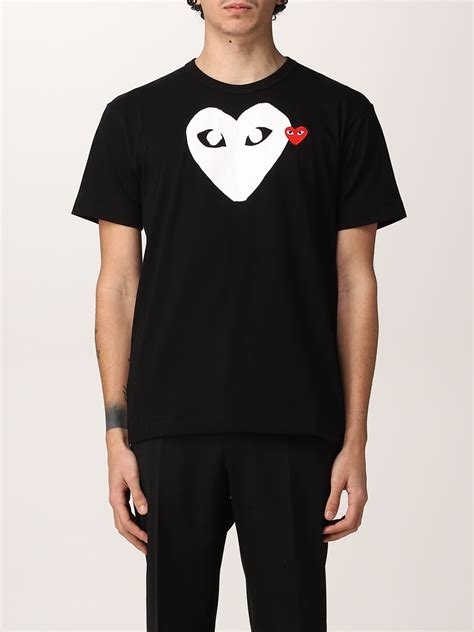 Comme Des Garcons Play Herren T Shirt Schwarz Comme Des Garcons