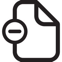 Remove Document Icon Free PNG SVG Noun Project