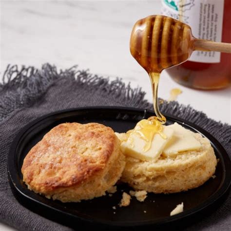 Light And Fluffy Biscuits Made With Sour Cream Butter And Baggage