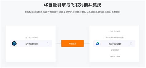 巨量引擎对接飞书巨量引擎对接实现快速提醒