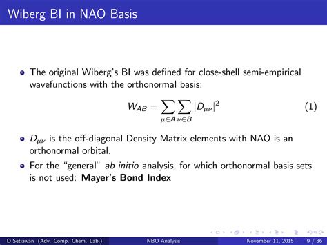 Nbo Analysis Pdf