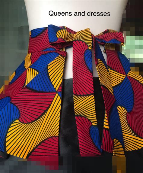 Detachable Ankara Peplum Belt With A Matching Head Wrap Etsy