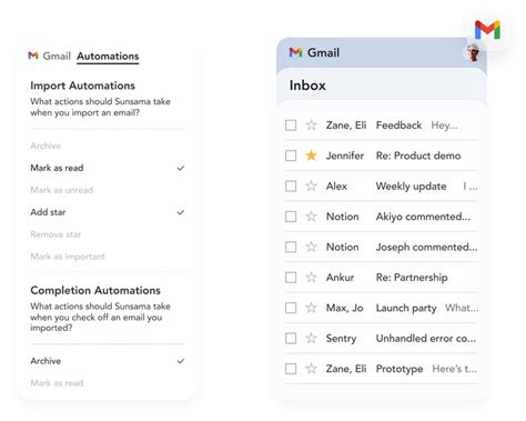 Gmail Integration Sunsama