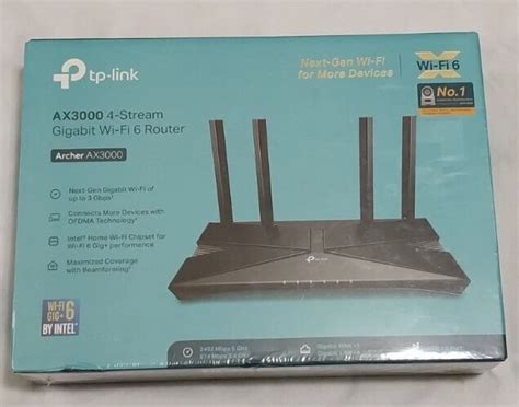 Tp Link Archer Ax Dual Band Wi Fi Router Brand New Factory Sealed Picclick Uk