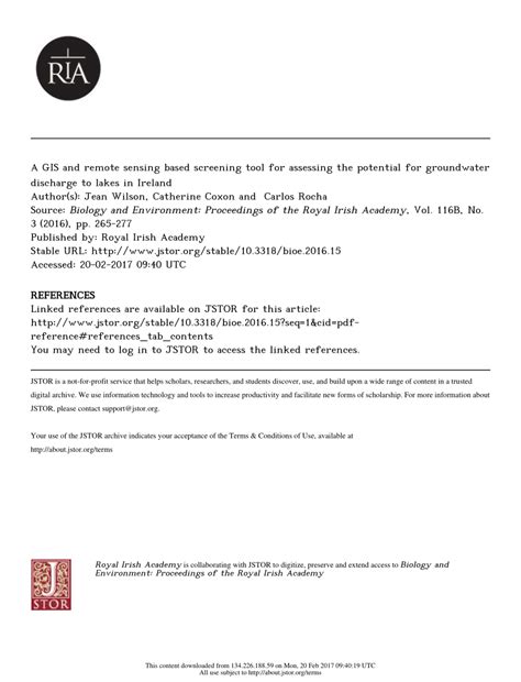 Pdf A Gis And Remote Sensing Based Screening Tool For Assessing The Potential For Groundwater