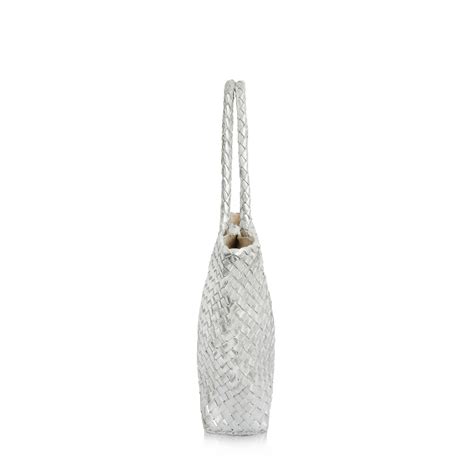 The Mini Elena Italian Woven Leather Purse Milaner
