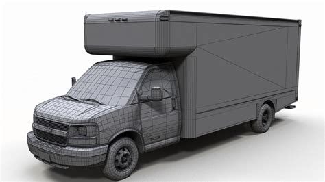 3d Chevrolet Express 3500 Box Van Turbosquid 2211273