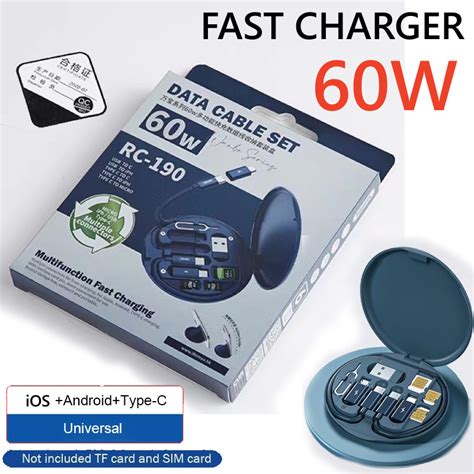 60w 5 In 1 Multi Functional Fast Charging Box For Mobile Phones