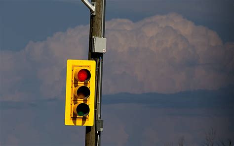Stop Signal Pole Red Man Traffic Light Indicator Photo Background And