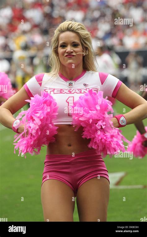 Oct 2 2011 Houston Texas U S Texans Cheerleader Performs For