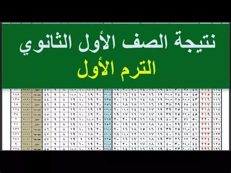 نتيجة الصف الاول الثانوى برقم الجلوس الترم الاول 2025 في محافظة الجيزة