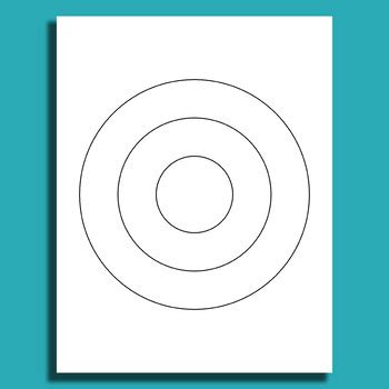 3 Concentric Circles Blank Template Printable By Structureofdreams