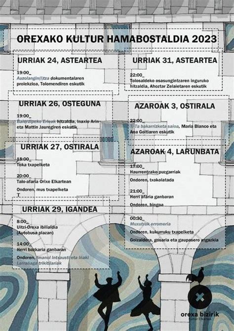Orexako Kultur Hamabostaldia Orexa 2023 10 29 Tolosaldeko Ataria