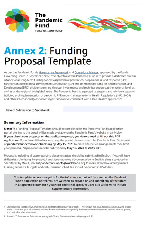 Financial Assistance Proposal Template Free Word Templates