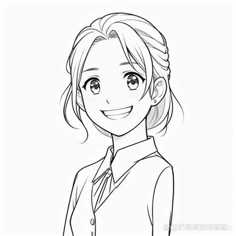 老师头像简笔画 漂亮（汇总18张）简笔画图片大全