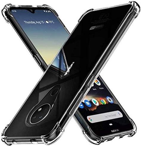 Helix Flexible TPU Case Drop Protection Transparent Back Cover For Nokia Transparent