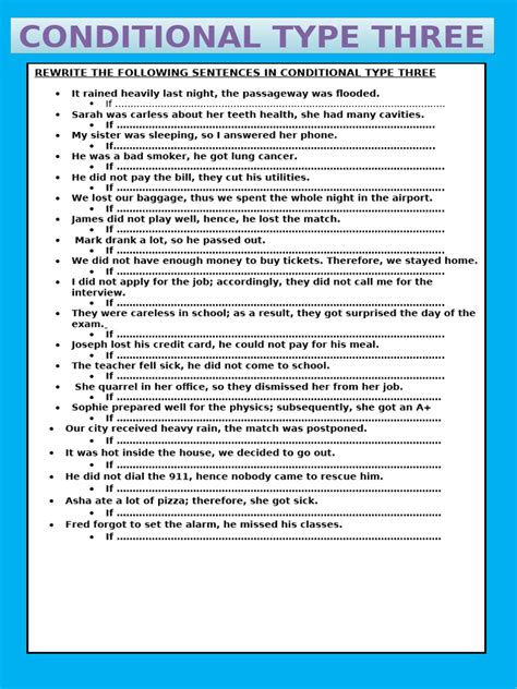 Conditional Type Three Pdf