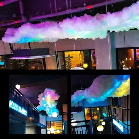 5m 3d Smart Rgb Led Thundercloud Light Decorative Background Room Game